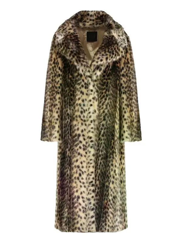 BB COUTURE - Leopard-Print Faux-Fur Coat