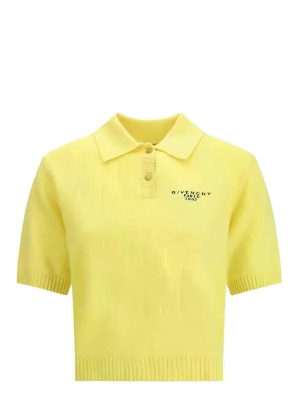 Givenchy Short-sleeve Logo Polo Top - Yellow
