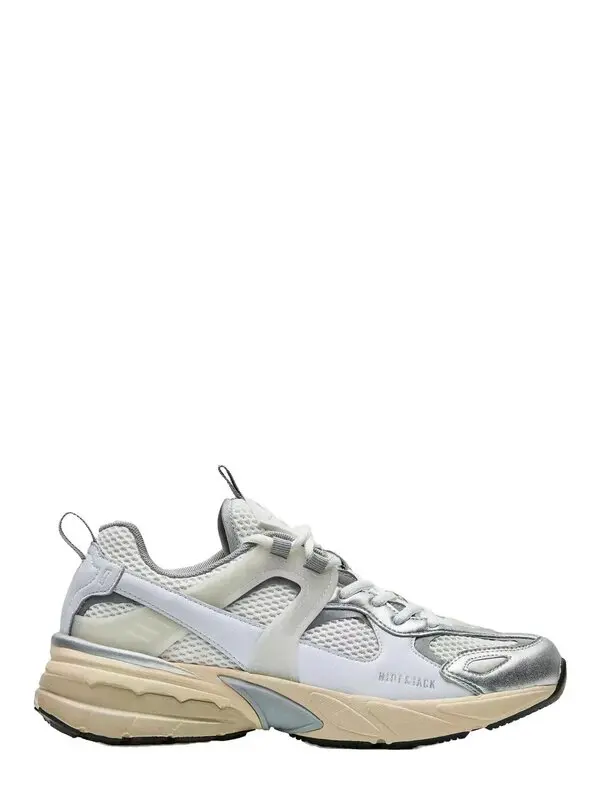 HIDE&JACK Metallic-effect Mesh Sneakers - White