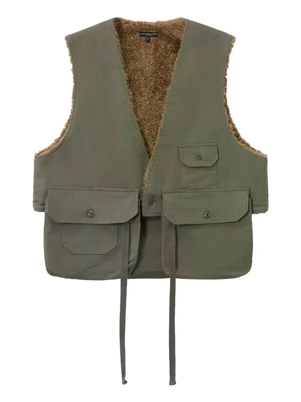 Engineered Garments Pocket-detail Gilet - Green