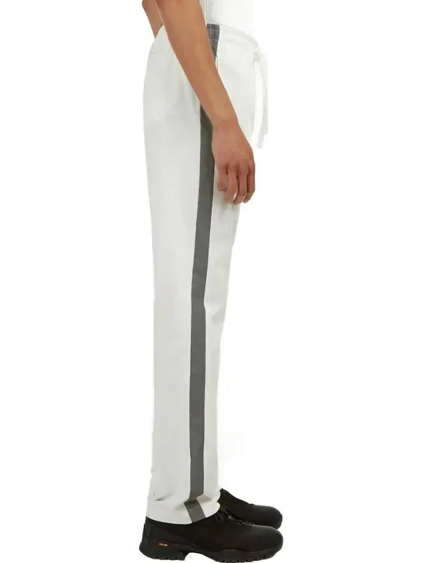 SERAPIS Stripe-trim Track Trousers - White