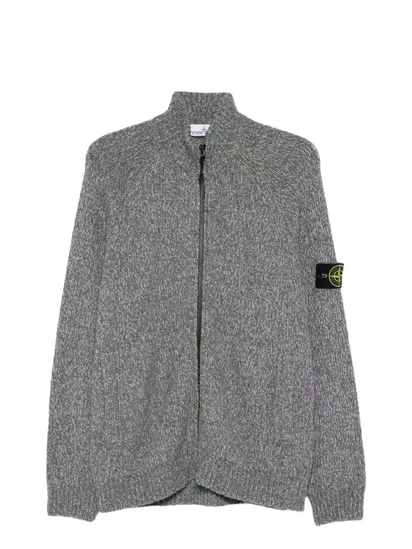 Stone Island Compass-badge Cardigan - Grey