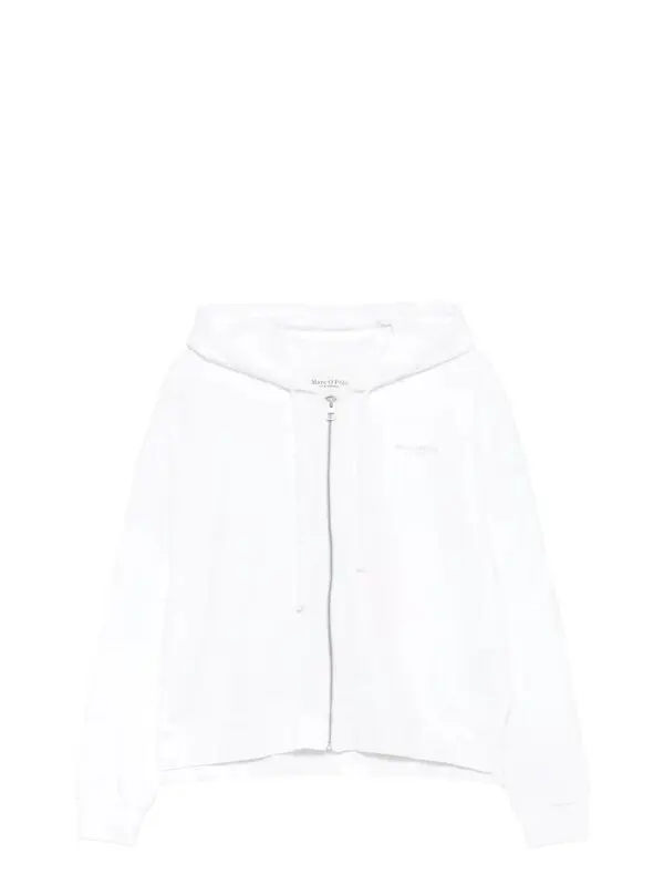 Marc O'polo Zip-up Hoodie - White