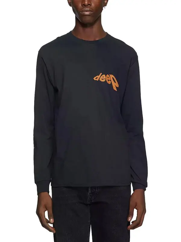 DARKOVELI Deep Graphic Long-sleeve T-shirt - Black