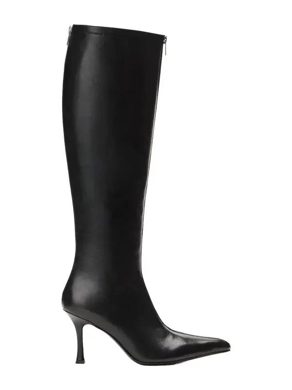Alexander Wang 85mm Vera Zip-detail Pointed-toe Boots - Black