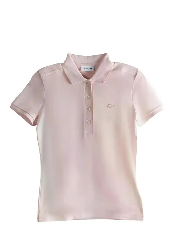Lacoste Embroidered-logo Polo Shirt - Pink