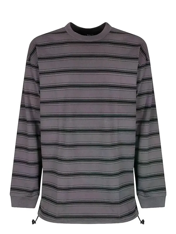 Comme Des Garçons Striped Long-sleeve T-shirt - Grey