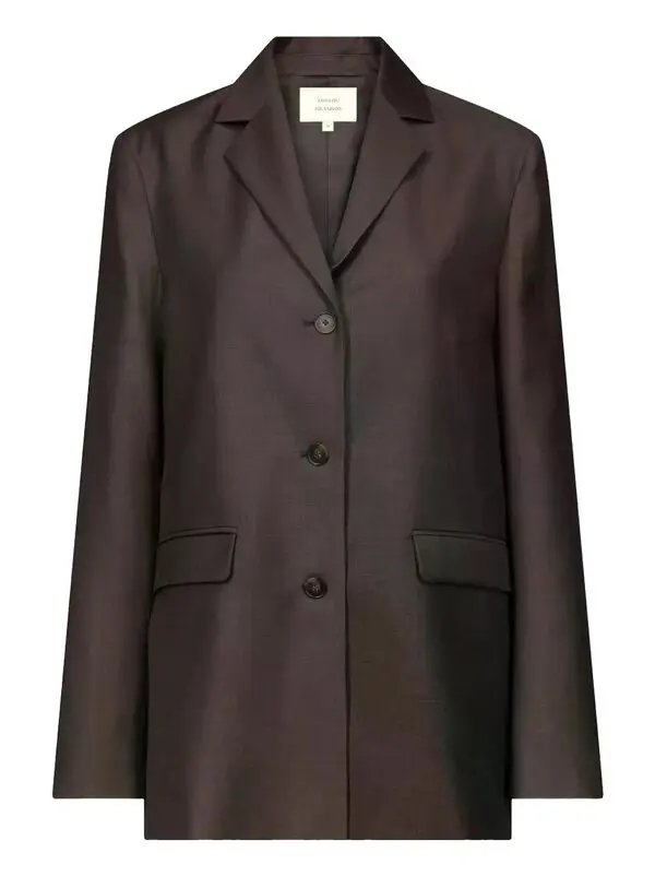 Loulou De Saison Marcia Single-breasted Blazer - Brown