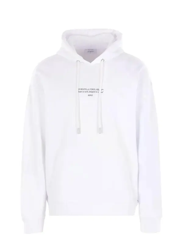 Off-White Logo-print Hoodie - White