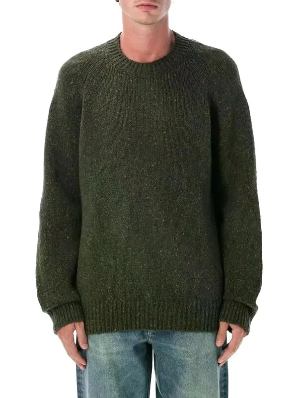 A.p.c. Harris Raglan-sleeve Sweater - Green