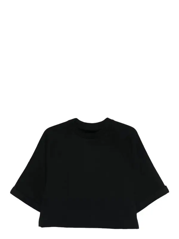 Marc O'polo Raglan-sleeve Cropped T-shirt - Black