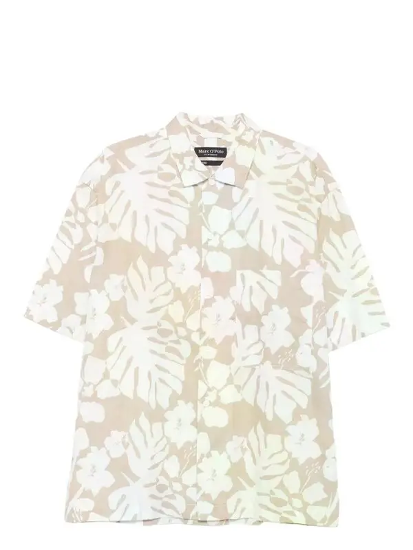 Marc O'polo Leaf-print Shirt - White