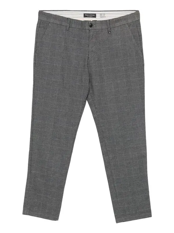 Marc O'polo Check-print Trousers - Grey
