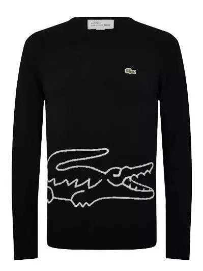 Comme Des Garçons X Lacoste Knit Sweater - Black