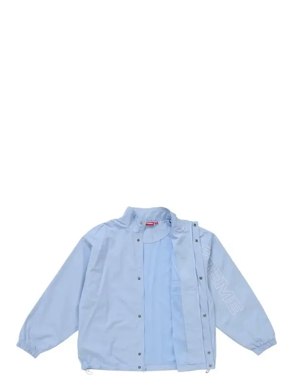 Supreme Spellout Embroidered Ripstop Track Jacket - Light Blue