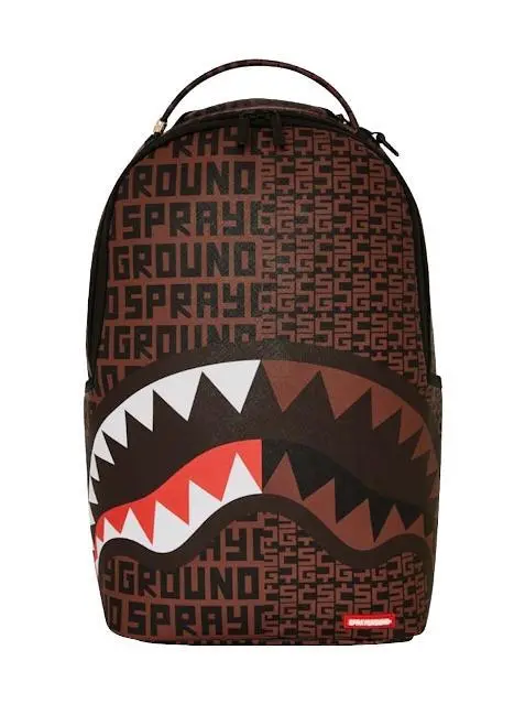 SPRAYGROUND Money Split Dlx Backpack - Tan/check