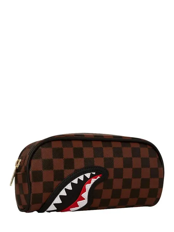 SPRAYGROUND Sawtooth Sharks In Paris Pouch - Brown