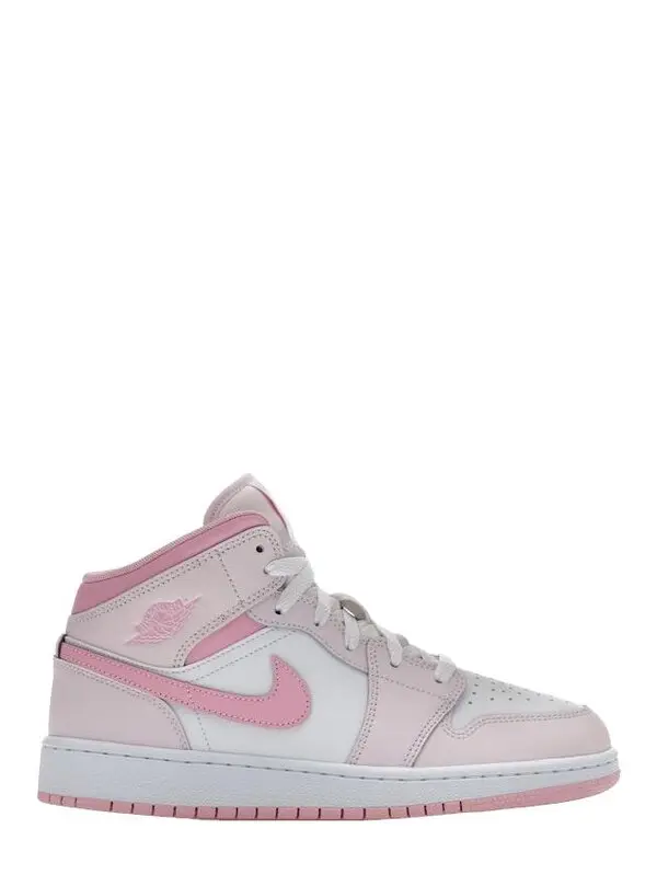 JORDAN 1 Mid Sneakers - Pearl Pink/white/medium Soft Pink