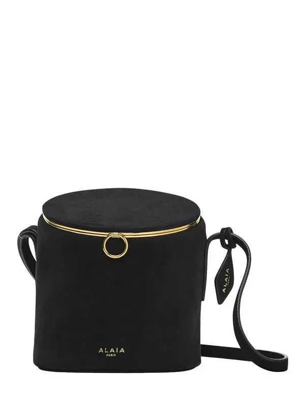 Alaïa Suede Bucket Bag - Black