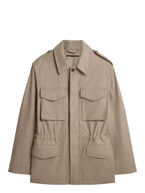Dunhill Wool Field Jacket - Beige