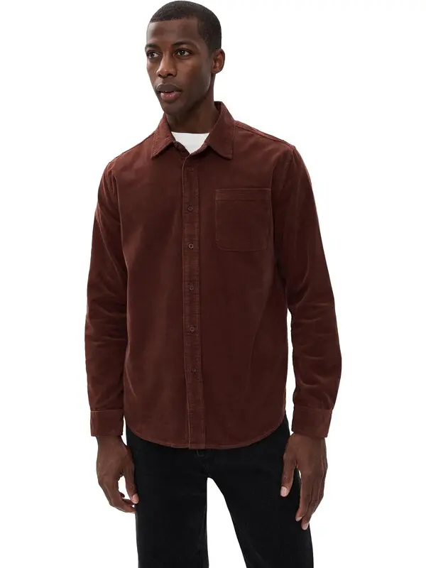 KATIN Granada Corduroy Shirt - Mahogany
