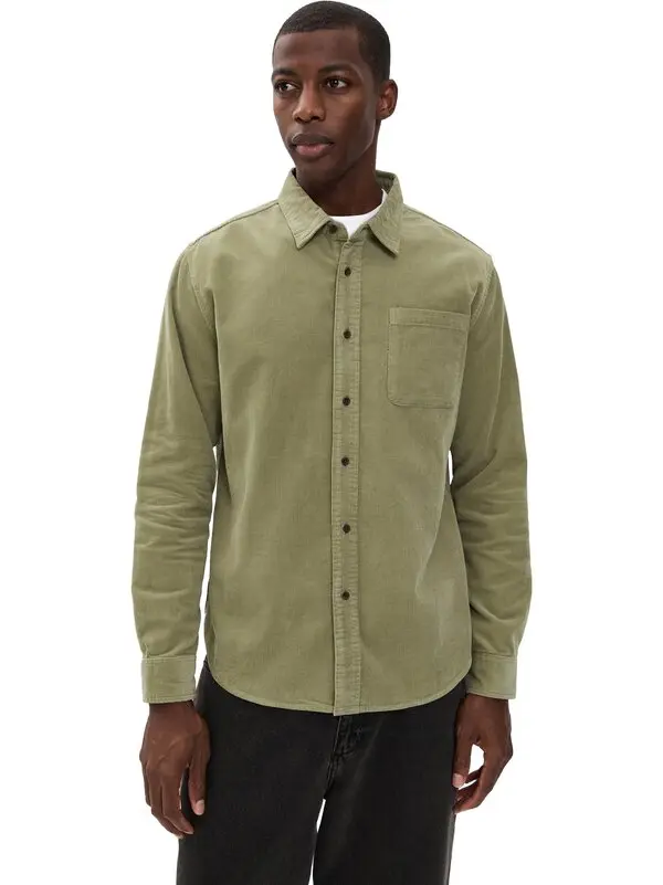 KATIN Granada Corduroy Shirt - Moss