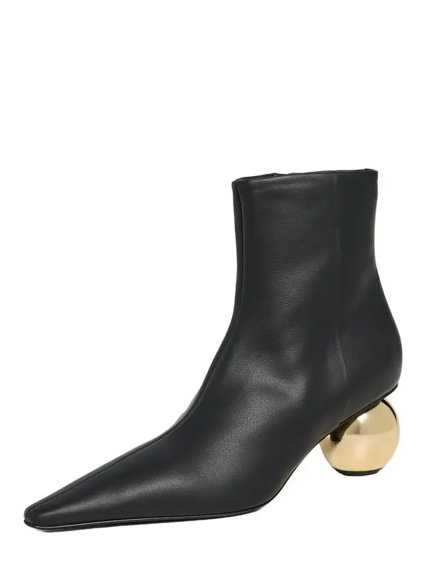 Marni Leather Ankle Boots - Black