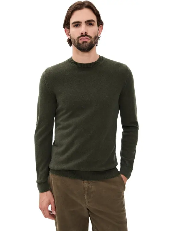 Fedeli Cashmere Crewneck Sweater - Military