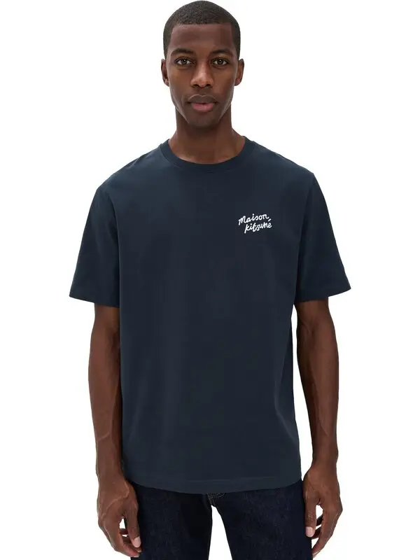 Maison Kitsuné Handwriting Comfort Tee - Classic Navy/white