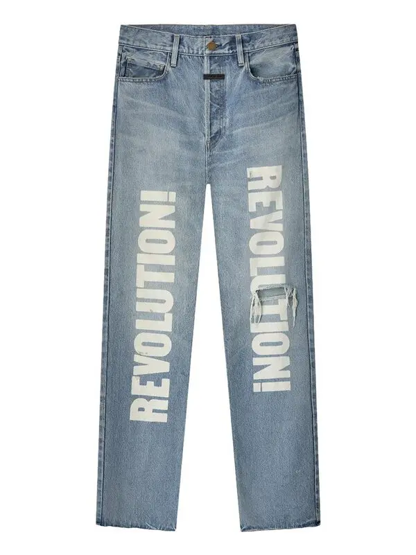 Fear Of God Revolution Straight Jean - Blue