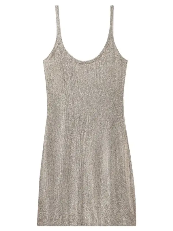 Alexander Wang Fitted Mini Dress - Gold