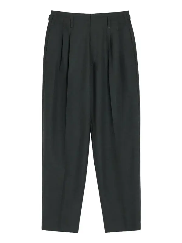 LEMAIRE Pleated Trousers - Black