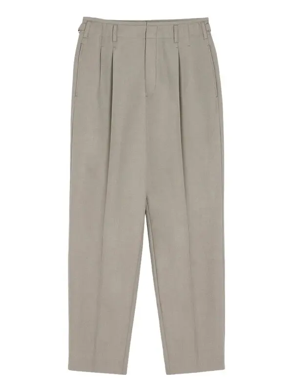 LEMAIRE Pleated Trousers - Brown
