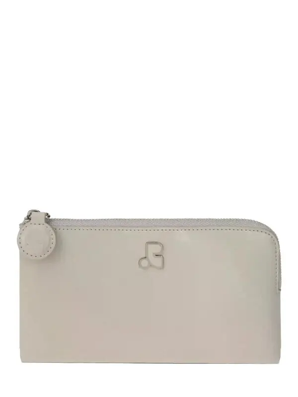 REST&RECREATION Logo Zip-around Chain Crossbody Pouch - Neutrals