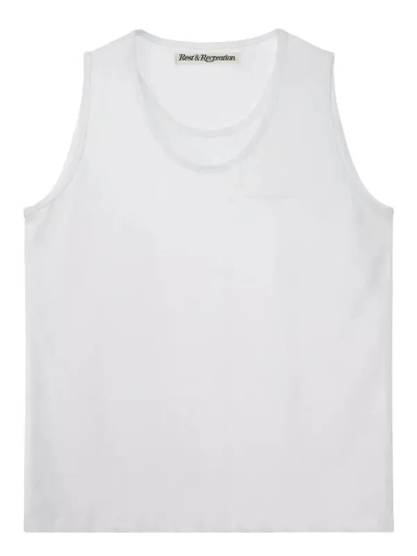 REST&RECREATION Layered Tank Top - White