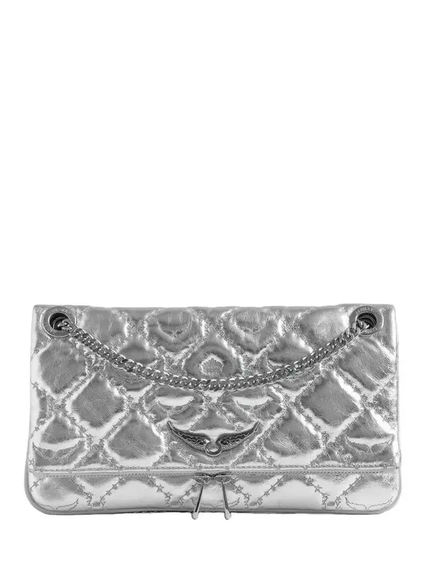 Zadig&Voltaire Quilted Chain-strap Cross-body Bag - Silver