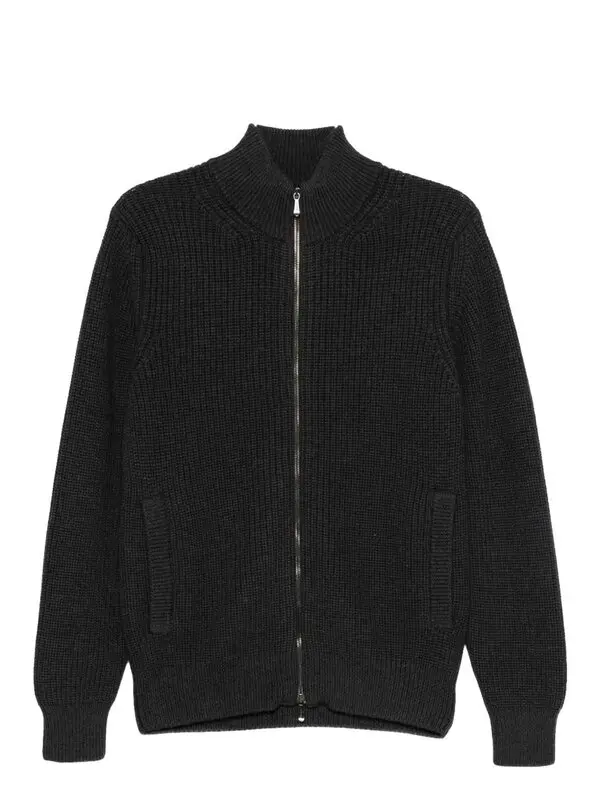 DRUMOHR Ribbed Cardigan - Grey
