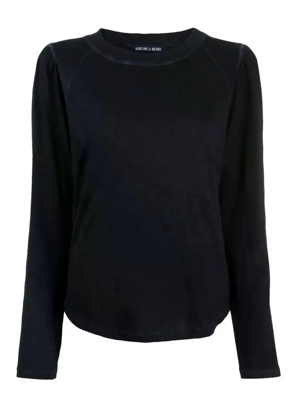 Veronica Beard Mason Cotton Top - Blue