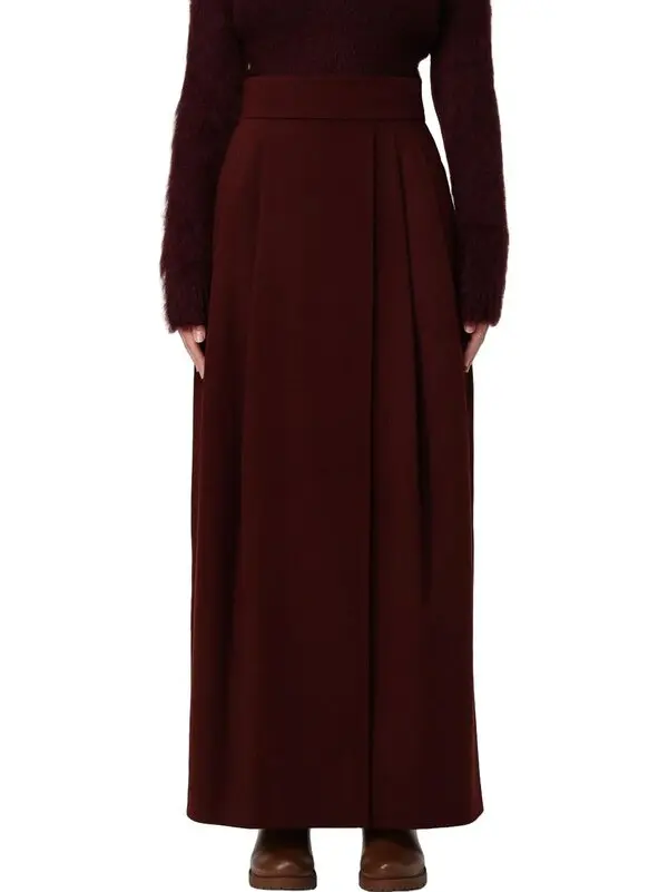 Max Mara Maxi Skirt - Burgundy