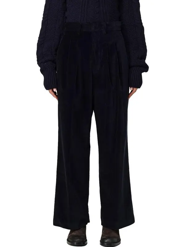 DONDUP Wide Leg Trousers - Blue 1