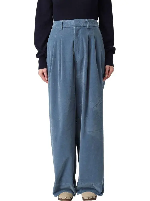 DONDUP Wide Leg Trousers - Blue