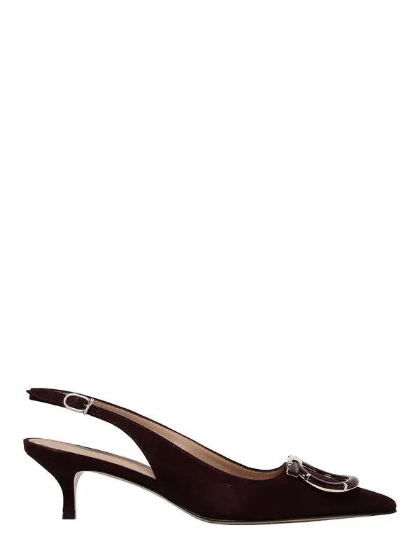FERRAGAMO Slingback Pumps - Burgundy
