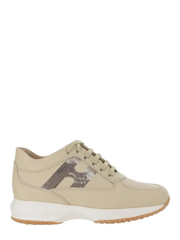 Hogan Lace-up Sneakers - Beige