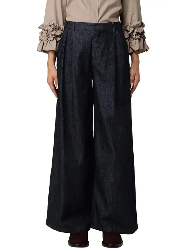 Max Mara Wide Leg Trousers - Blue