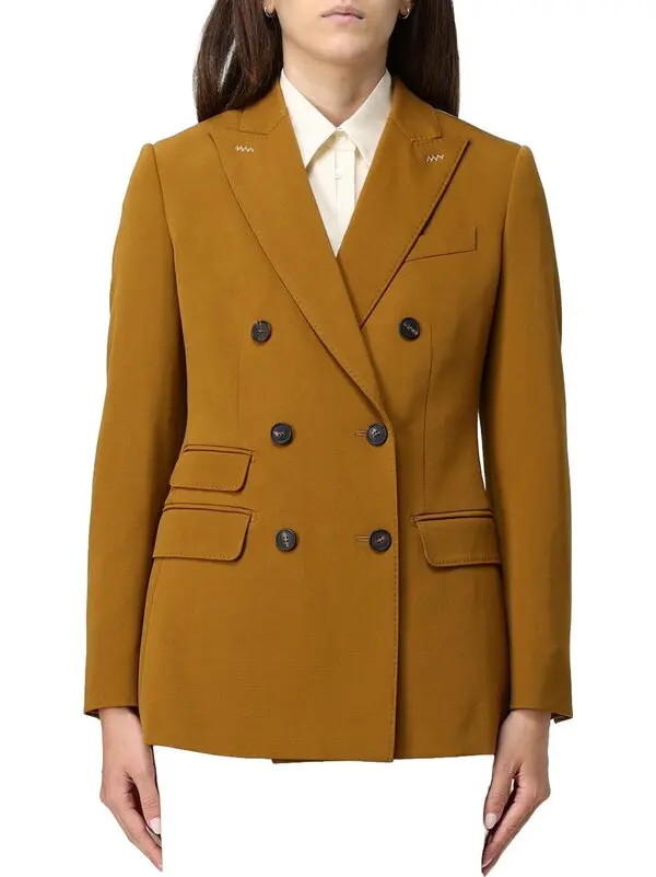 Max Mara Double-breasted Jacket - Yellow