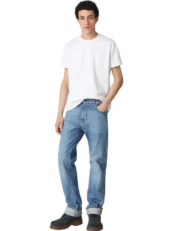 BOTTEGA  VENETA Vintage Straight Leg Jeans - Mid Blue