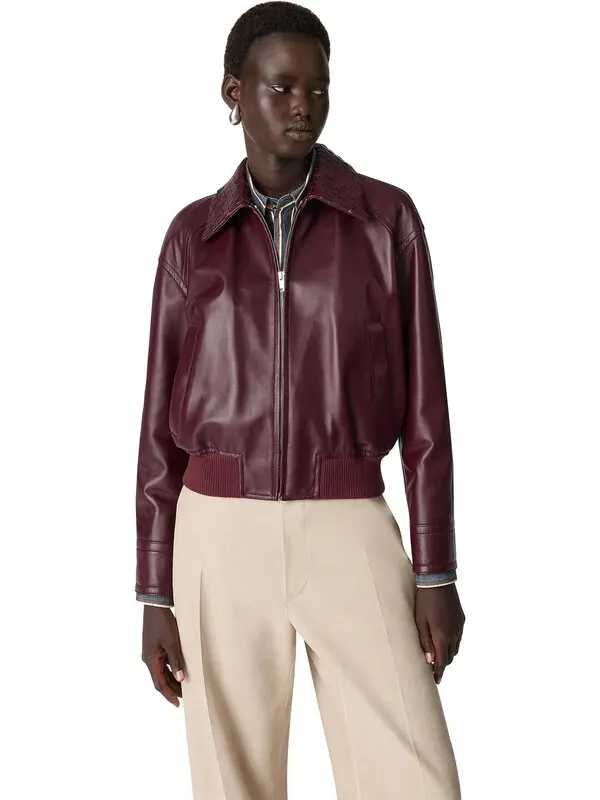 Bottega Veneta Leather Blouson - Jam