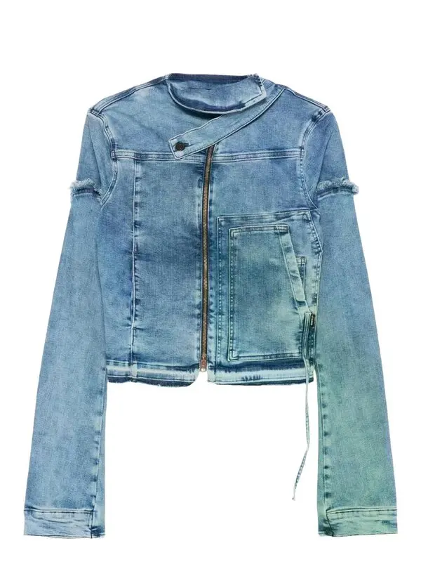 Ottolinger Frayed Denim Jacket - Blue