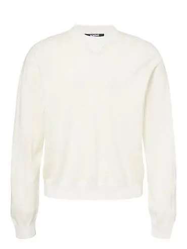 Jacquemus Embroidered-logo Wool-blend Sweater - Off-white