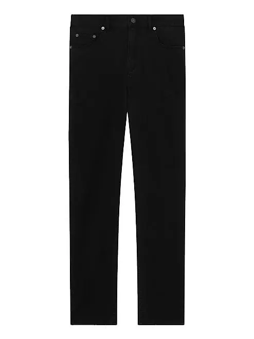 The Kooples Slim-fit Mid-rise Stretch-denim Jeans - Black